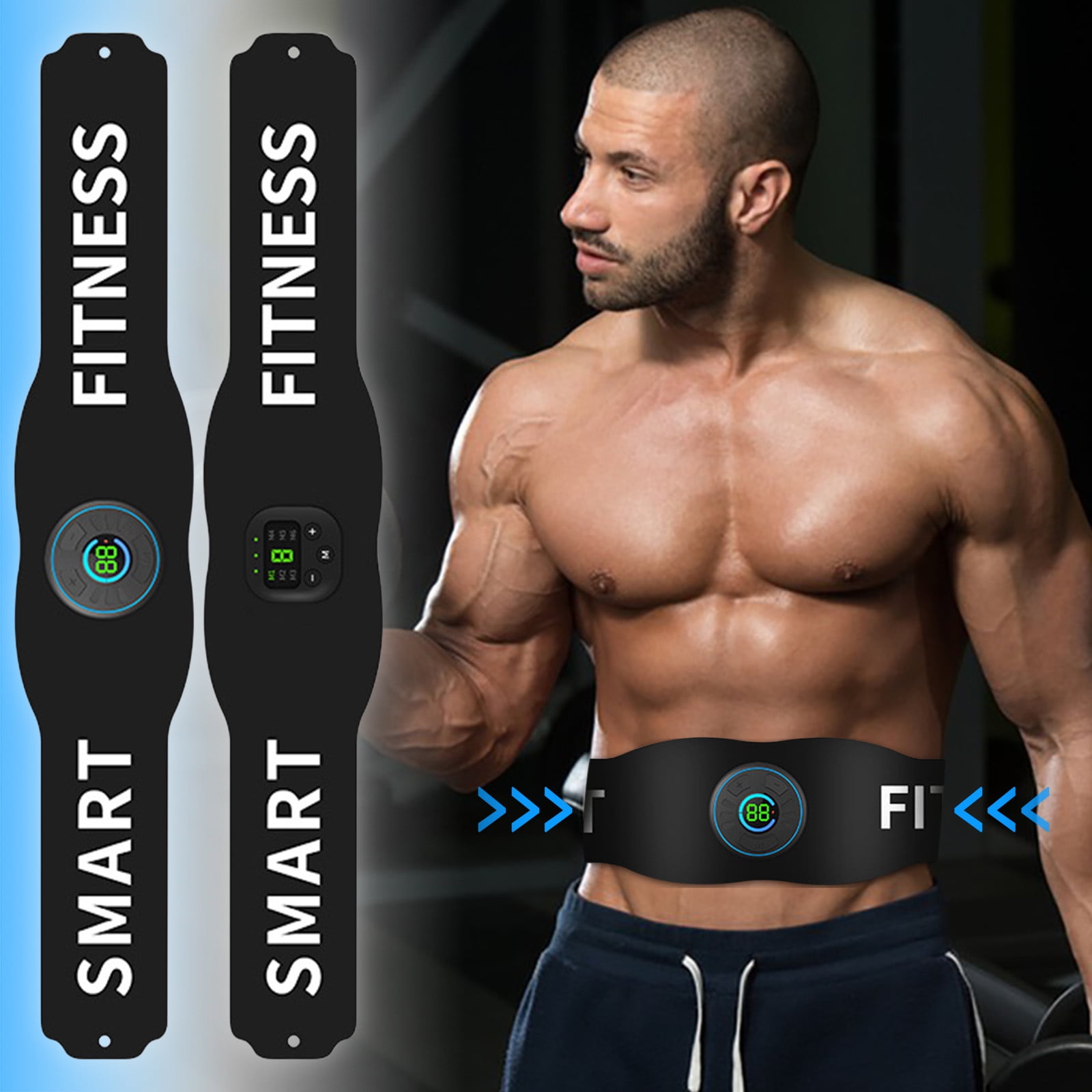 Abs Stimulator Fitness Trainer Belt | Abdominal Muscle Trainer 6 Modes ...