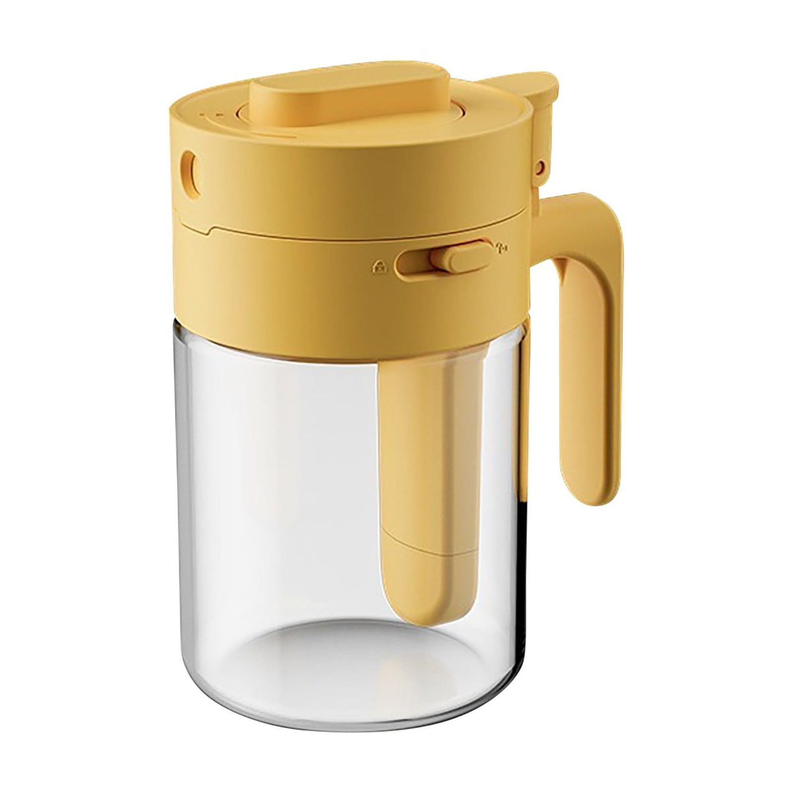 Abs Transparent Glass Jar With Lid and Spoon Flexible Storage ...