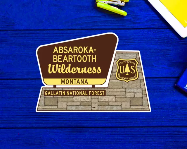 Absaroka Beartooth Wilderness Gallatin National Forest Montana Sign ...