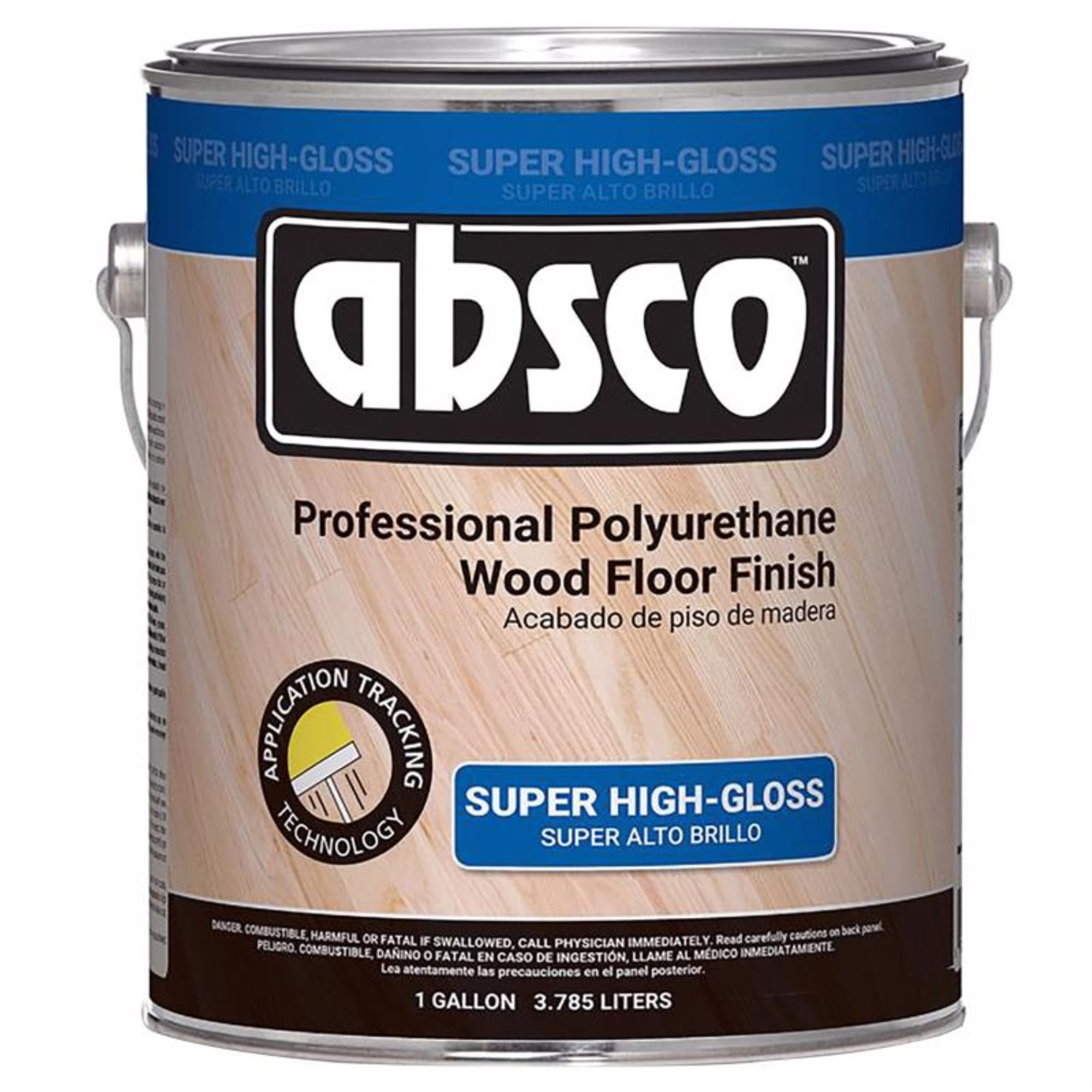 Absco Professional Polyurethane Wood Floor Finish, Super High-Gloss, 1 ...