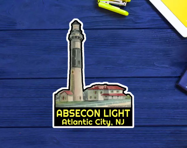 Absecon Light Decal Sticker Atlantic City New Jersey Lighthouse Nj ...