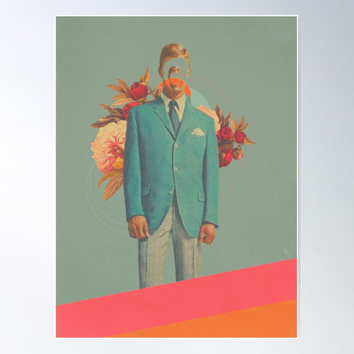 Absent Through My Adultness Poster Wall Art, Modern Wall Decor For ...