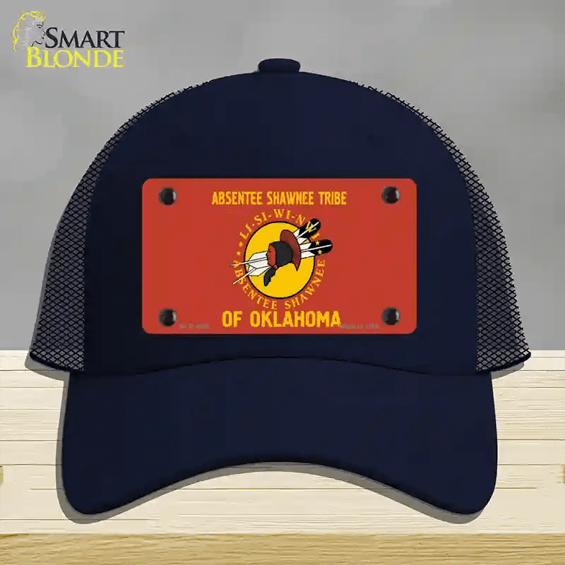 Absentee Shawnee Tribe Flag Novelty License Plate Hat Mesh Navy ...
