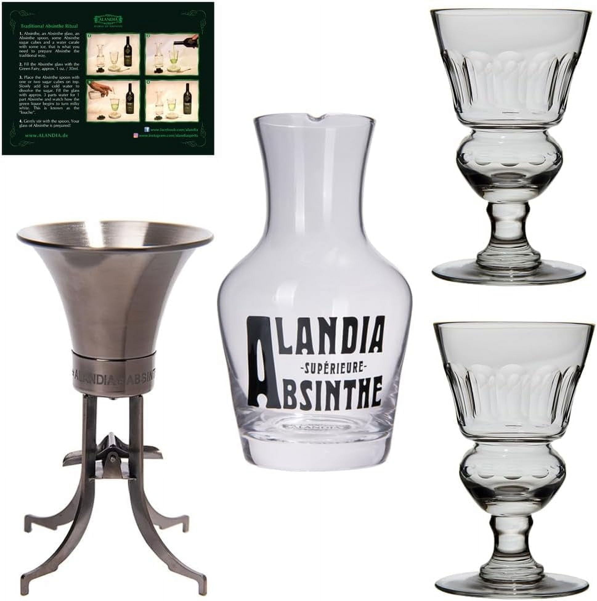 Absinthe Accessory Set by ALANDIA | 1x Dripper Balancier | 1x Water ...