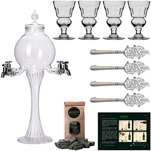 Absinthe Kit - Bubble Style, Glass Material, 10 Piece Set, Includes ...