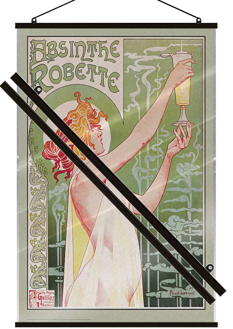Absinthe Robette - Vintage Art Poster (Advertisement Poster) (Size: 24 ...