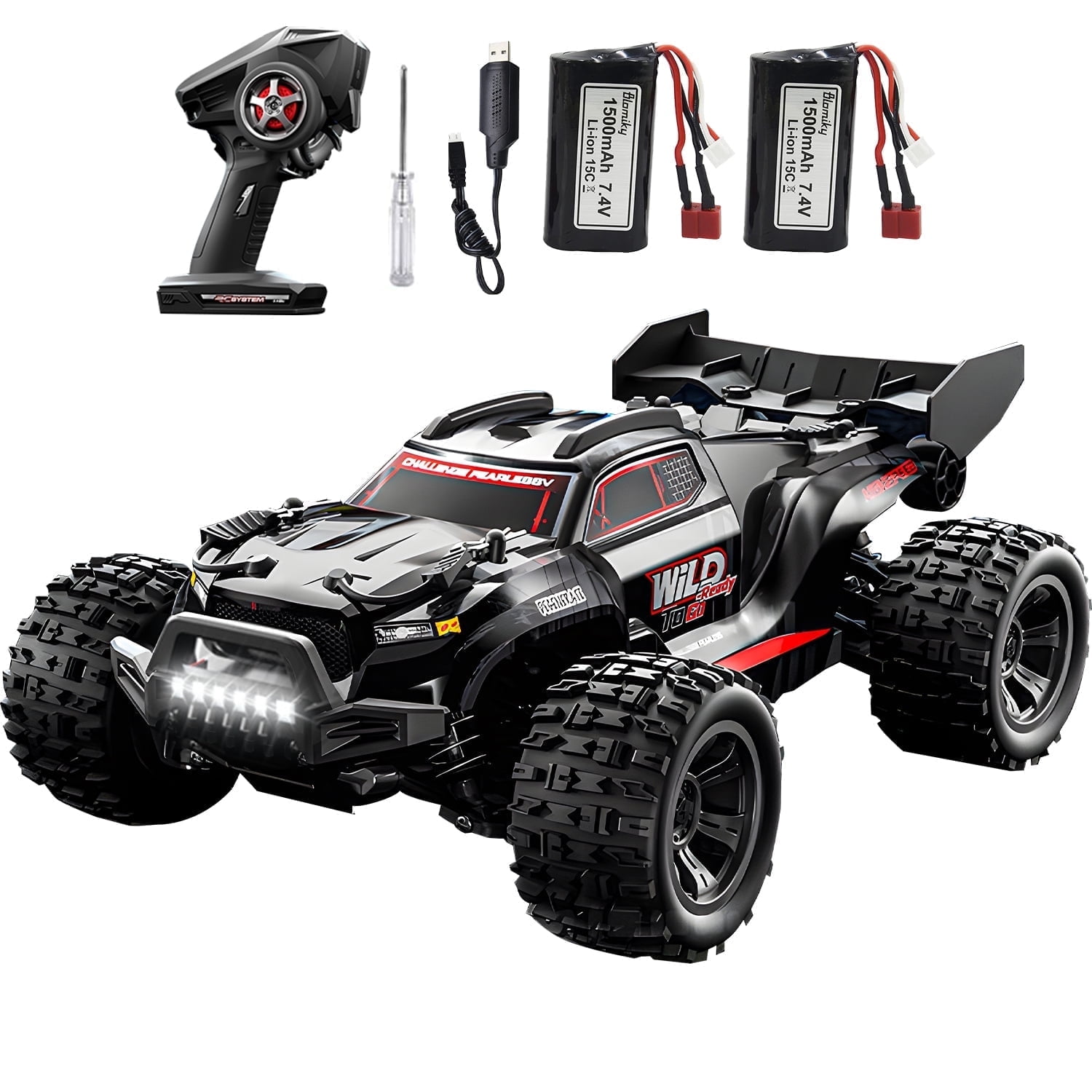 Absoke 1/16 RC Offroad Truck - Durable Beginner RC Car, High Speed 40 ...
