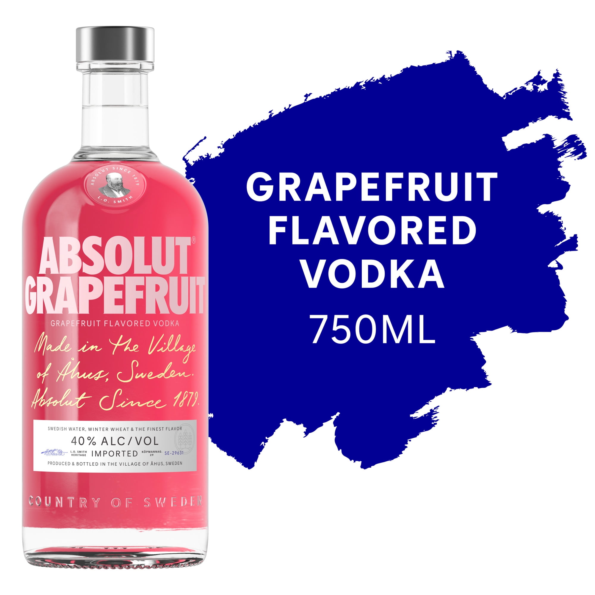Absolut Grapefruit Flavored Vodka, 750 mL Bottle, 40% ABV - Walmart.com