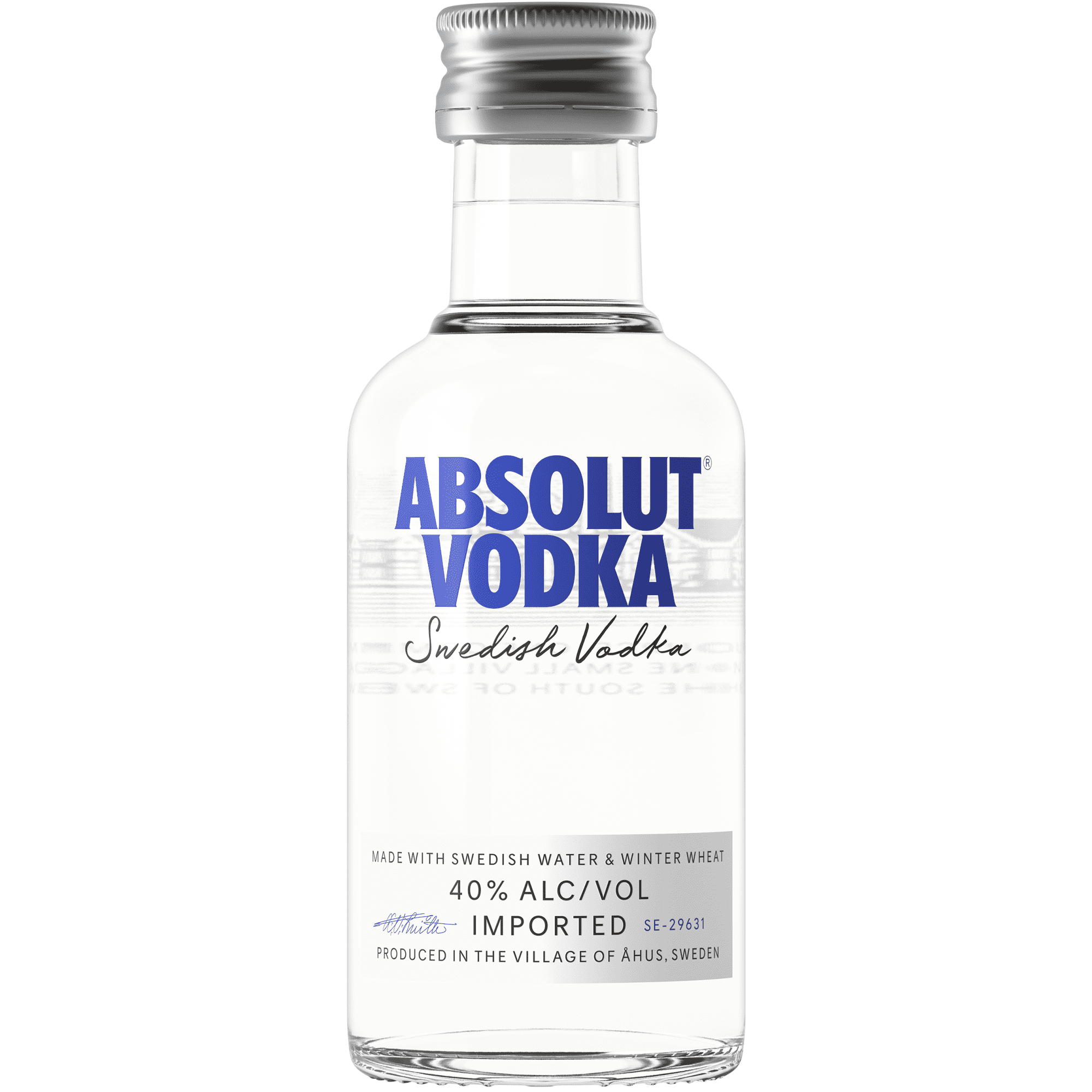 Absolut Original Vodka 50mL, 80 Proof - Walmart.com
