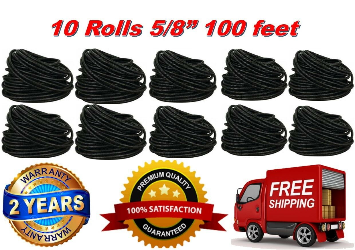 Absolute 10 Rolls 100 Ft 5/8" Split Wire Loom Conduit Polyethylene ...