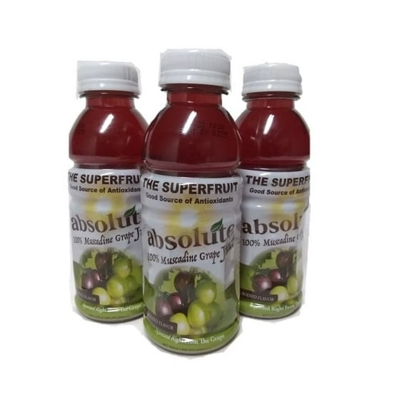 absolute 100% Muscadine Grape Juice, 10 oz, 12-Pack - Walmart.com