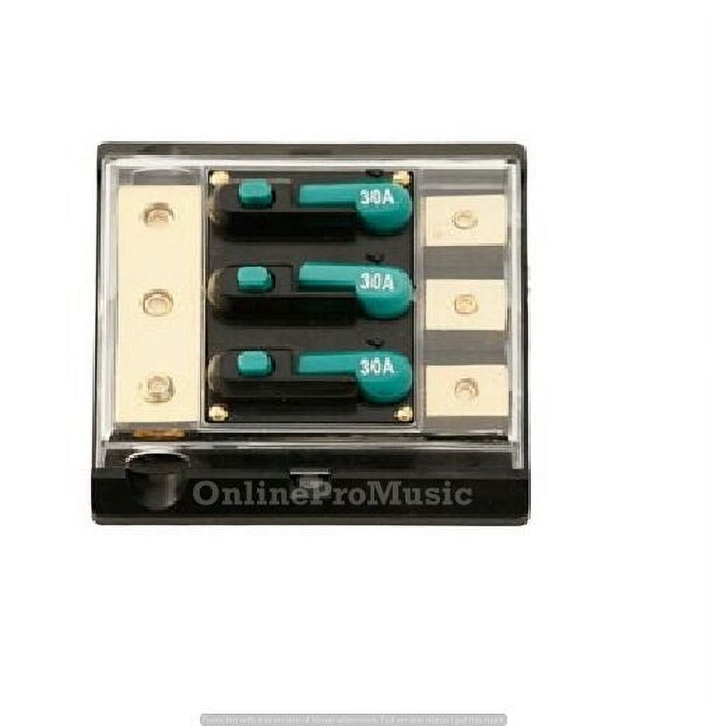 Absolute 3DCB40 Circuit Breaker 40 Amp 3 Gang 3x4 Gauge Input 2x8 Gauge ...