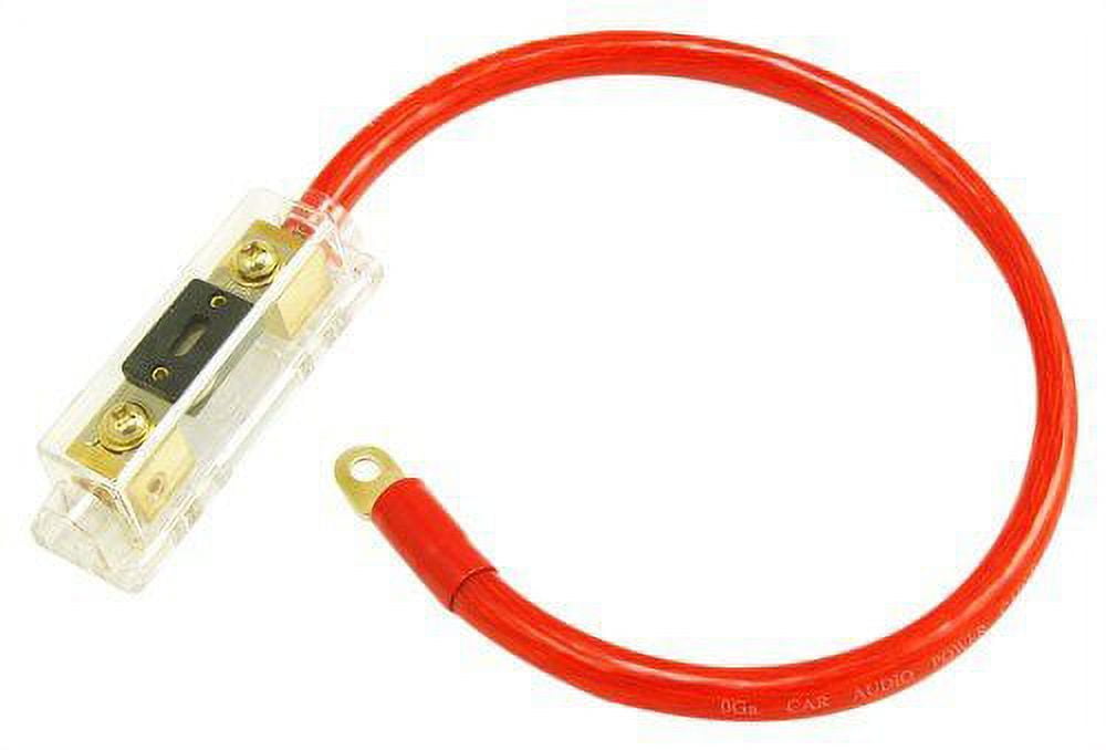 Absolute ANLPKG0RD Power Cable and In-Line ANL Fuse Kit (Red) - Walmart.com