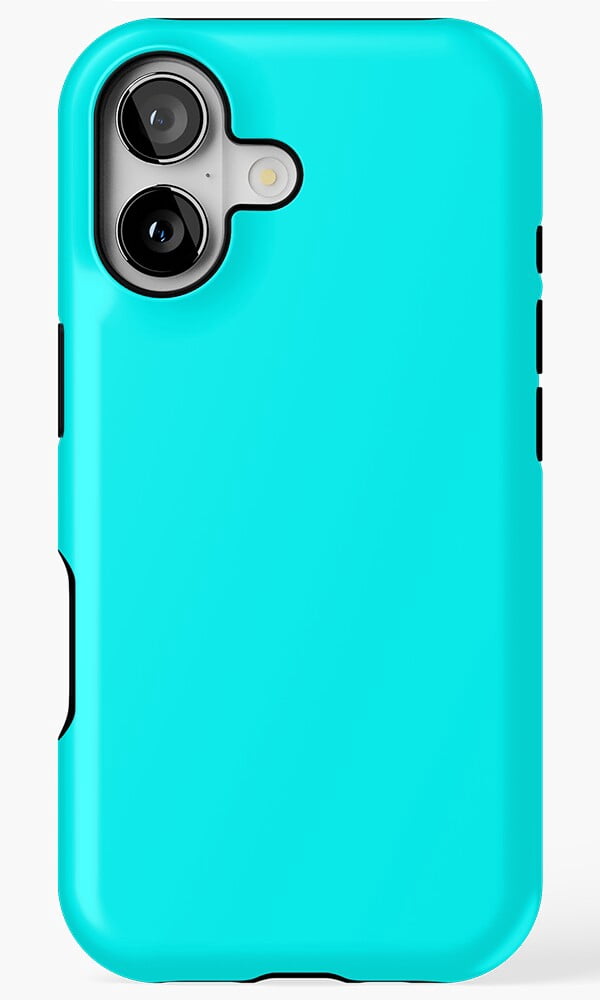 Absolute Aqua Cyan Solid Bright Color Case Phone Case for iPhone 17 16 ...