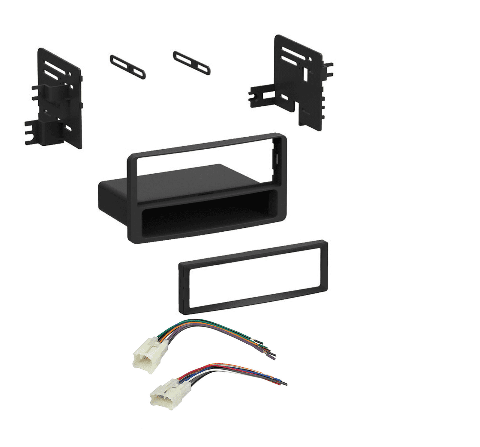 Absolute Car Radio Stereo Single Din Dash Kit & Harness for 2003-2007 ...