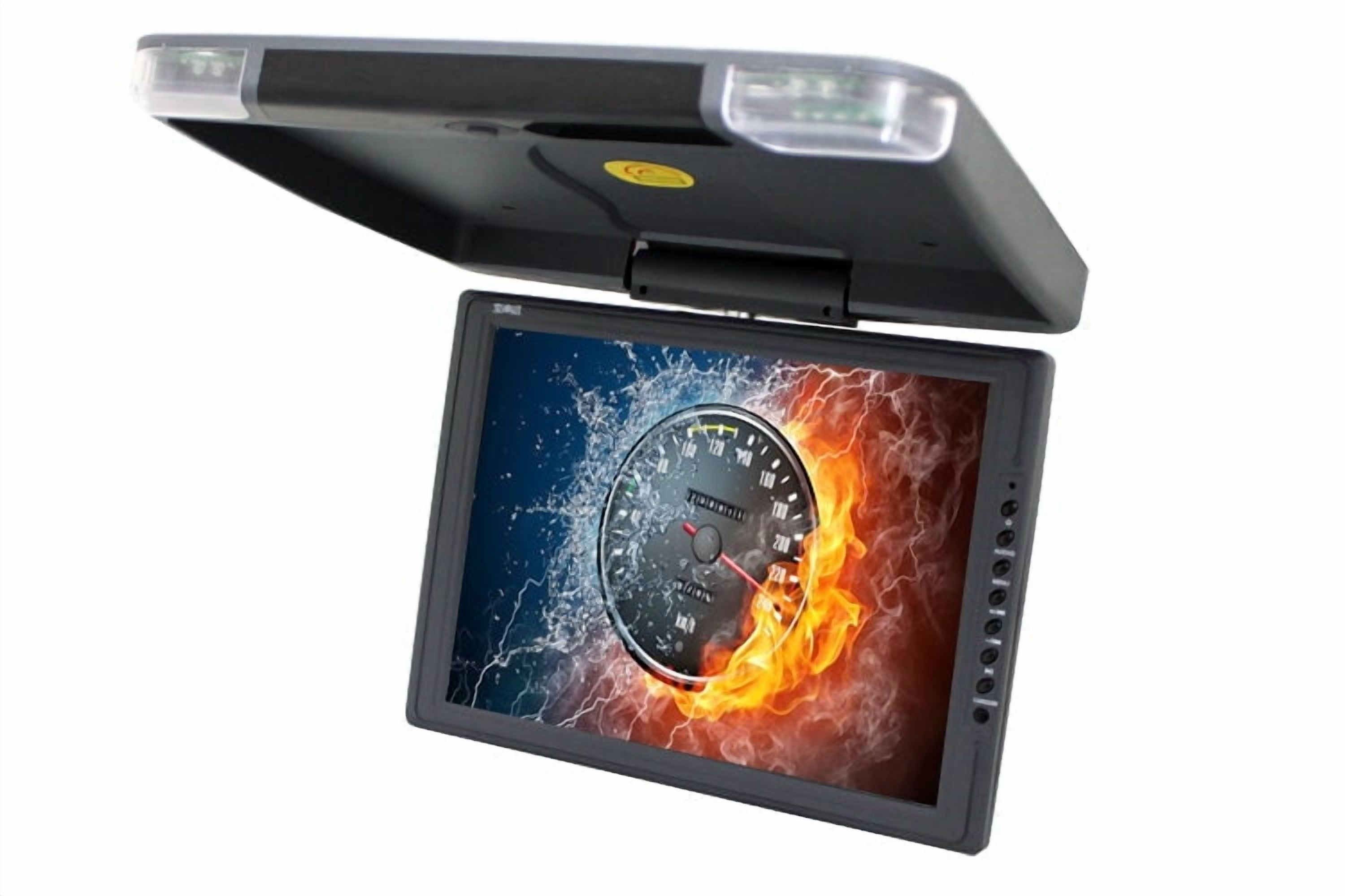 Absolute DFL-1100IRG 11-Inch Gray Flip Down Monitor with DVD Player SD ...