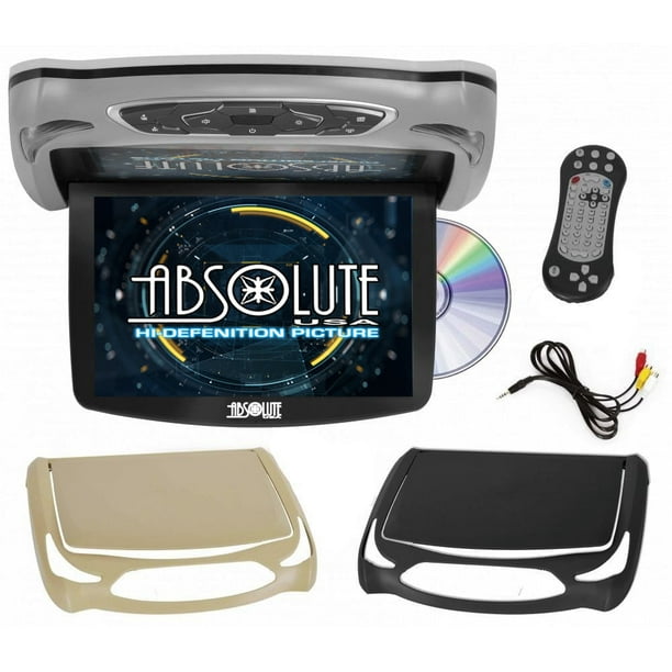 Absolute DFL14HD Flip Down Roof Mounted 14 " LCD Screen Multimedia DVD ...