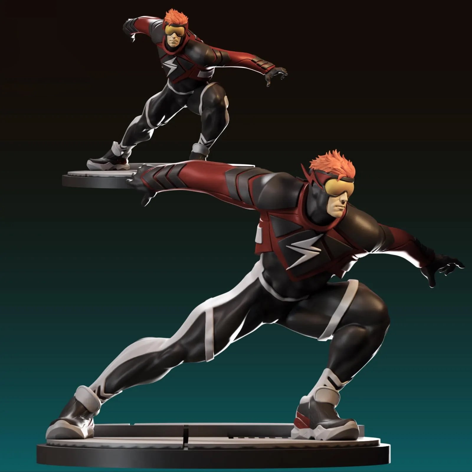 Absolute Flash D-C Anime 3D Printed Resin Figure – 3" Absolute Flash D ...