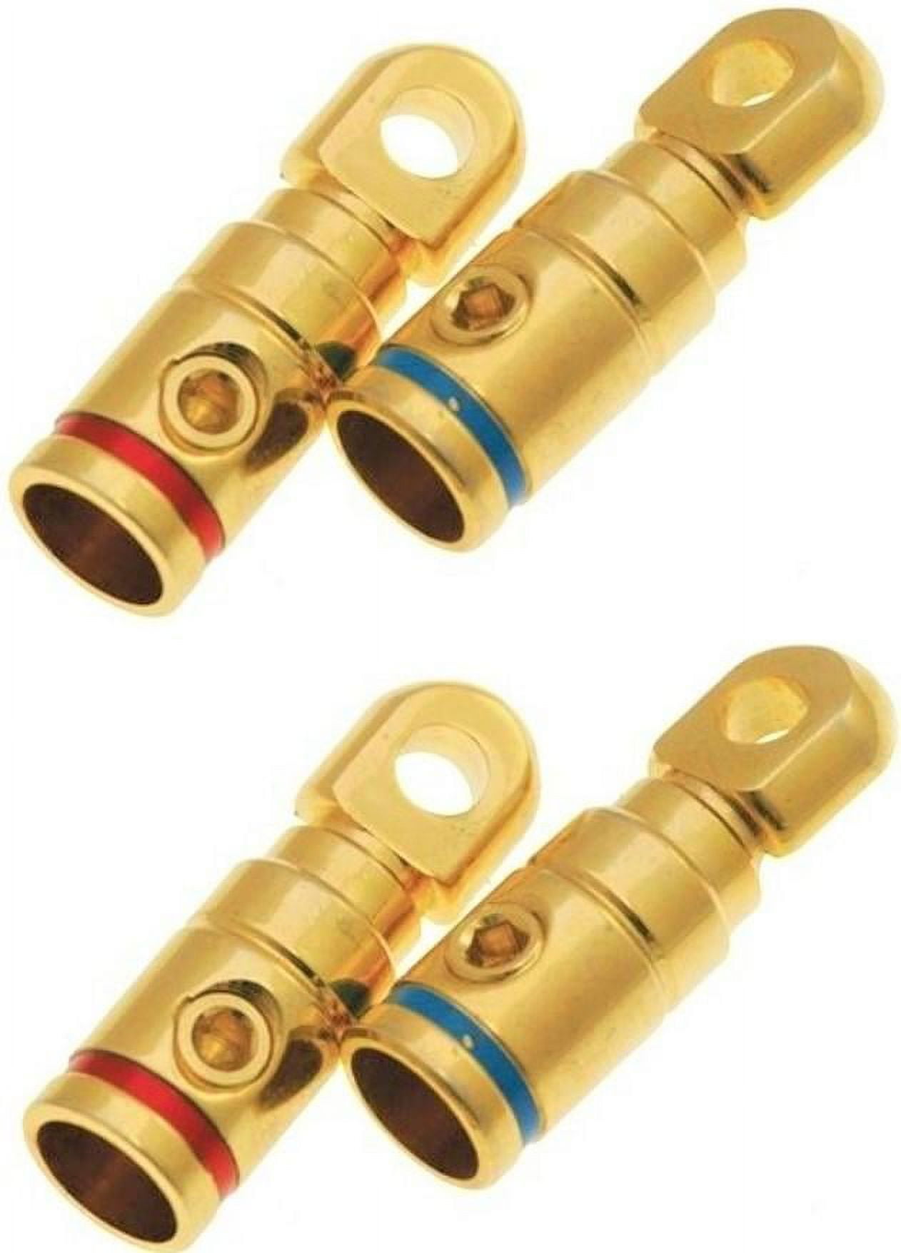 Absolute GRT104-4 2 Pair 2 Gauge Gold Power Ring Terminal - Walmart.com