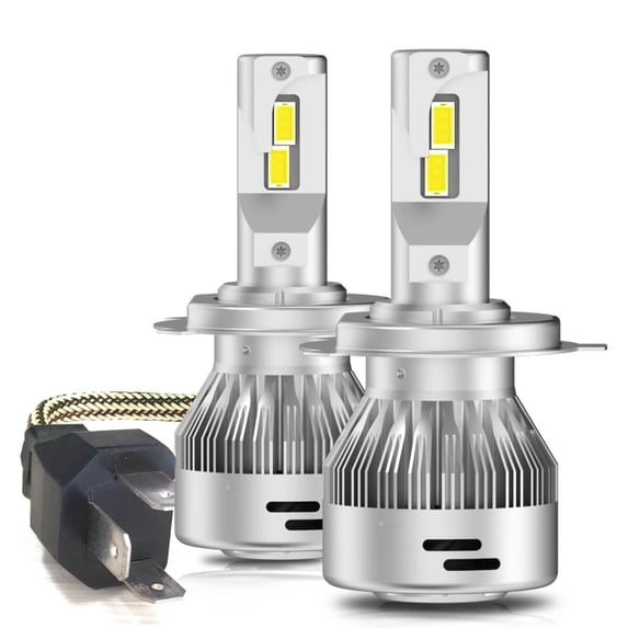 Absolute H4 9003 HB2 High/Low LED Head Light Conversion Kit Vehicle Car ...