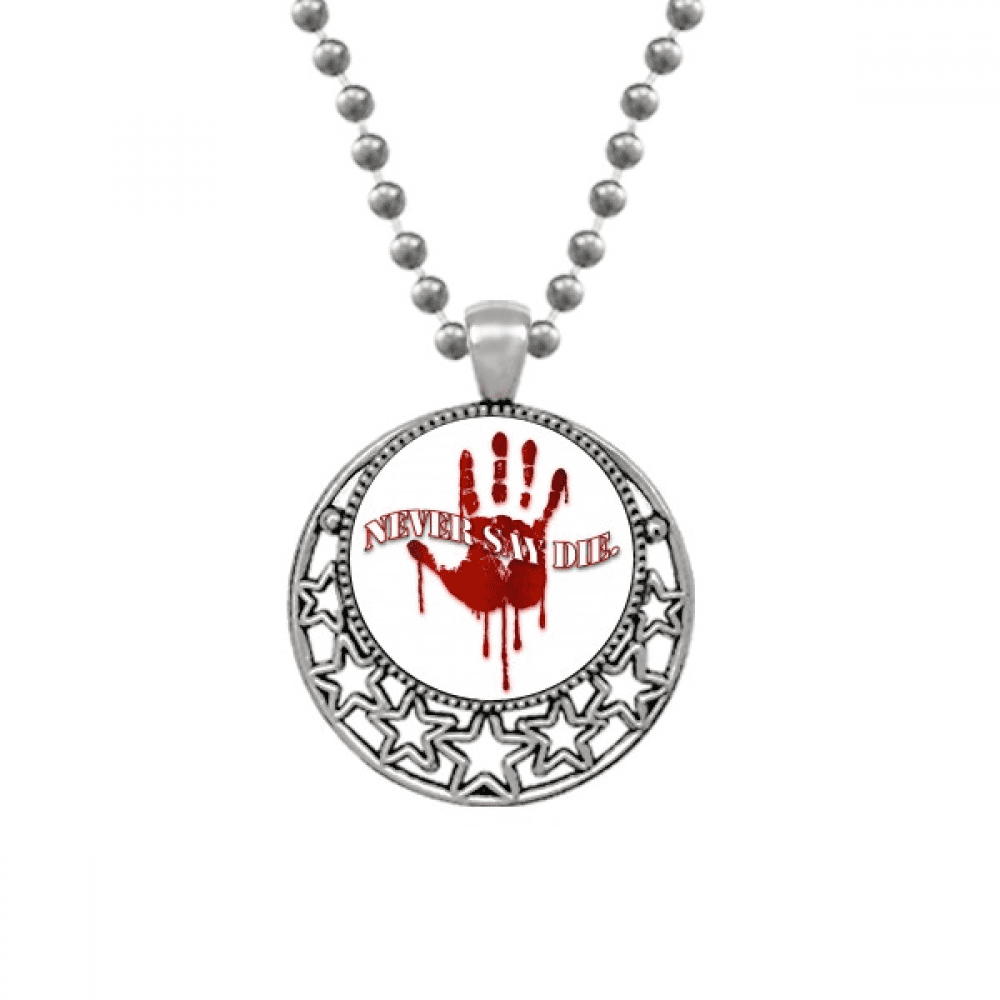 Absolute Handprint Abandon Death Necklaces Pendant Retro Moon Stars ...