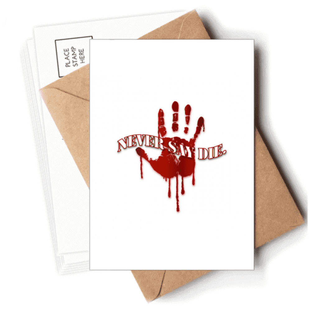 Absolute Handprint Abandon Death Postcards Envelopes Blank Note Cards ...