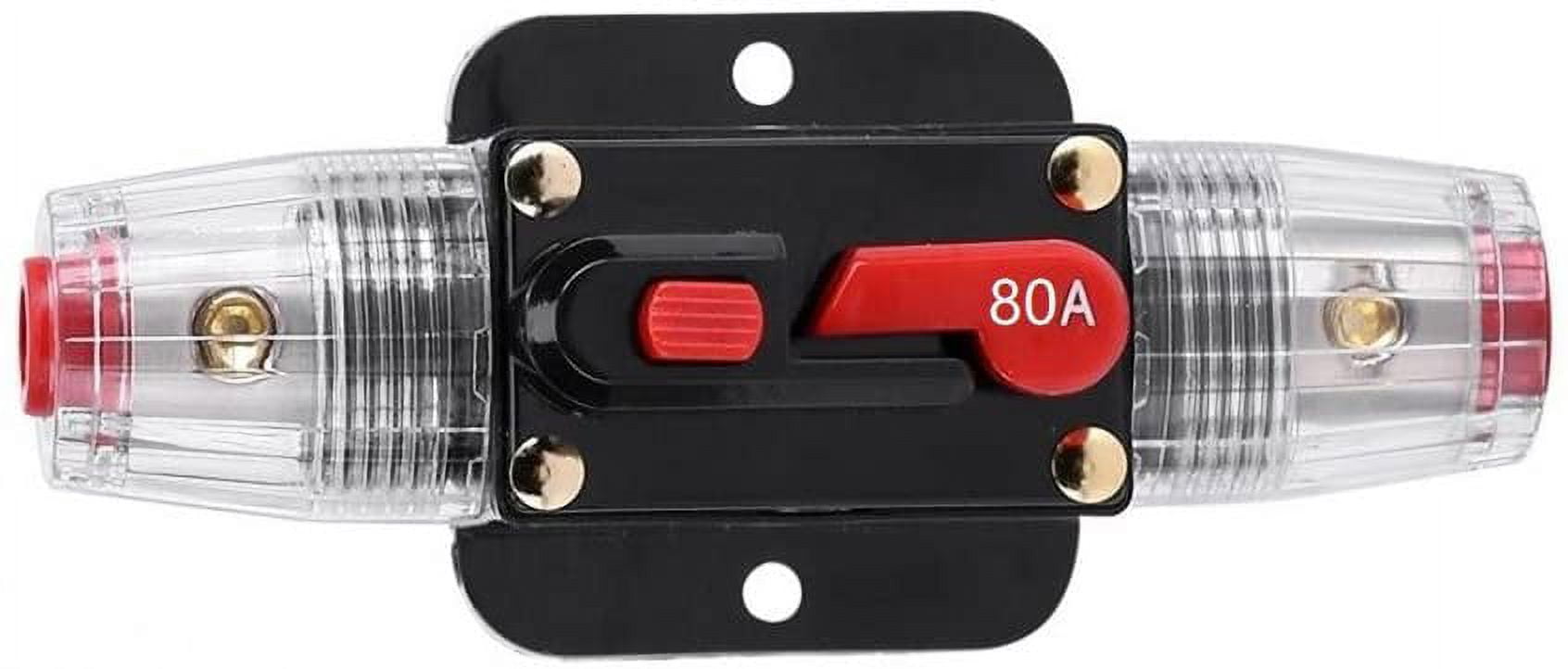 Absolute ICB80 4/8 AWG 80 Amp in-line Circuit Breaker with Manual Reset ...