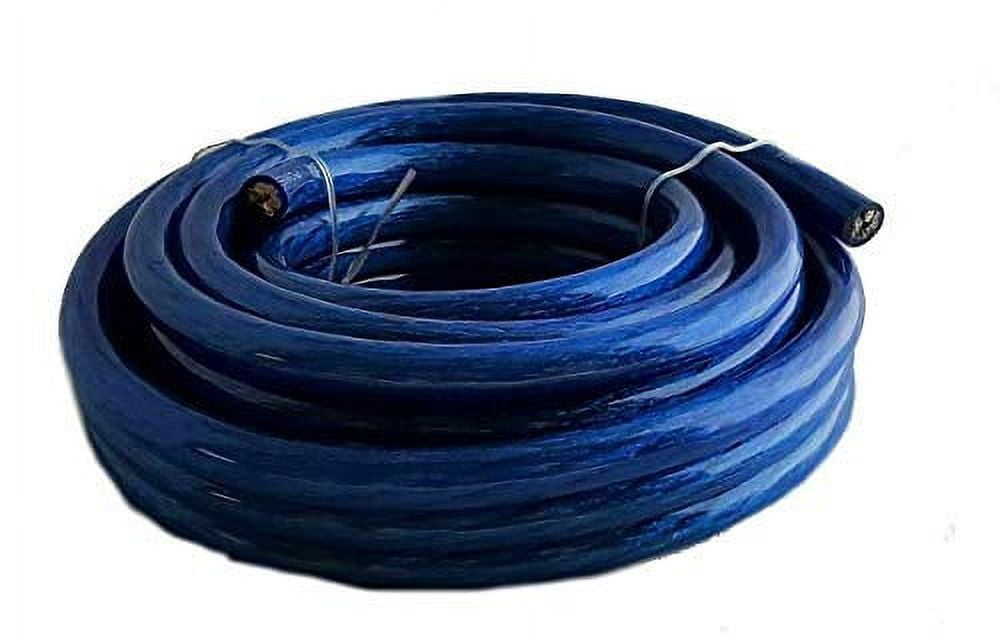 Absolute P025BL 0 Gauge 25 Feet Blue Power Ground Wire Cable - Walmart.com