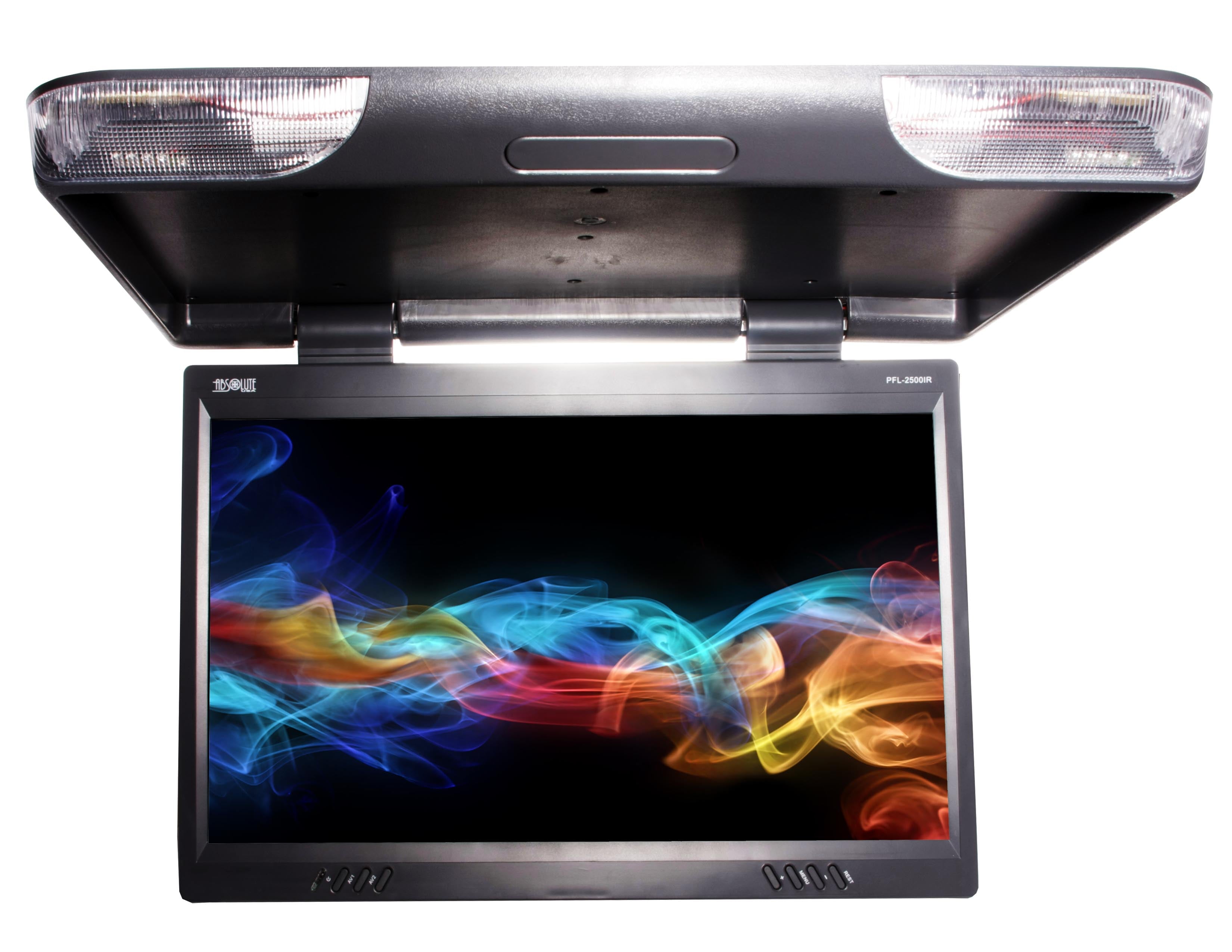"Absolute 25"" TFT-LCD Roof Mount Overhead Flip-Down Car TV Monitor ...