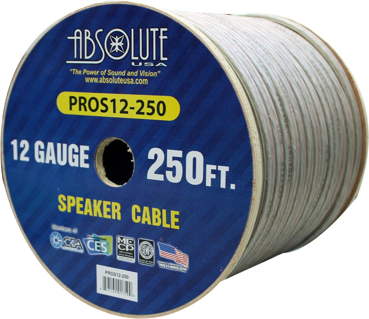 Absolute PROS-12250 12 Gauge 250 feet High Performance PRO Spool ...