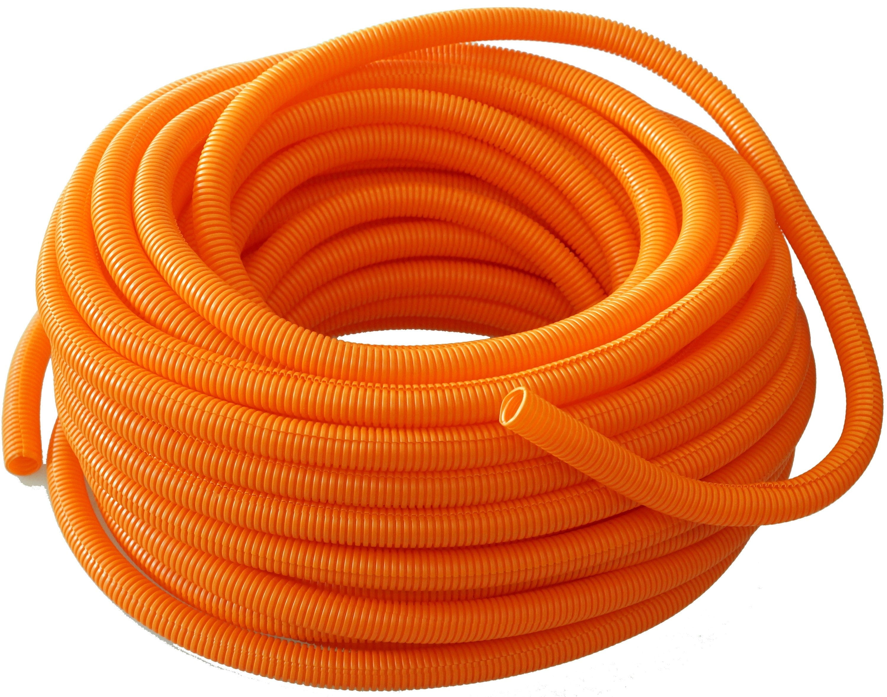 Absolute SLT14-100OR 100' 1/4" 5mm orange split wire loom conduit ...