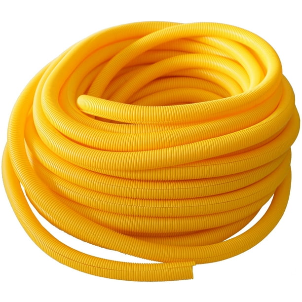 Absolute SLT14-100YL 100' 1/4" 5mm yellow split wire loom conduit ...