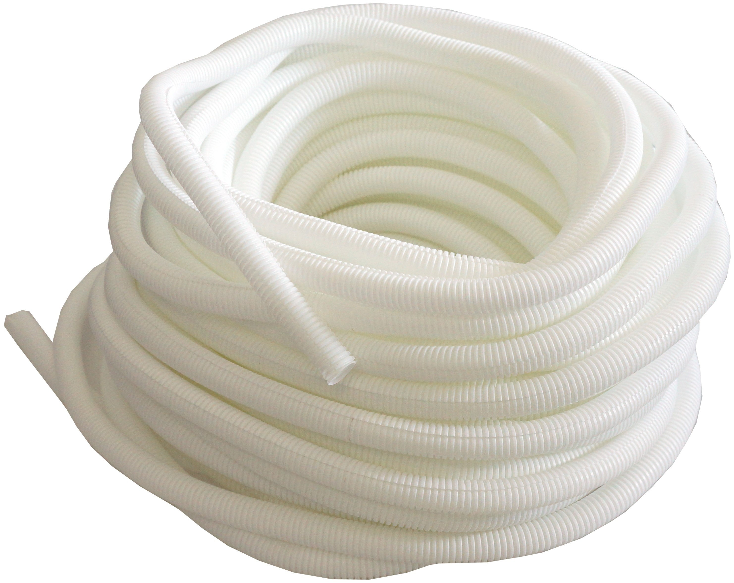 Absolute SLT14-20WH 20' 1/4" 5mm white split wire loom conduit ...