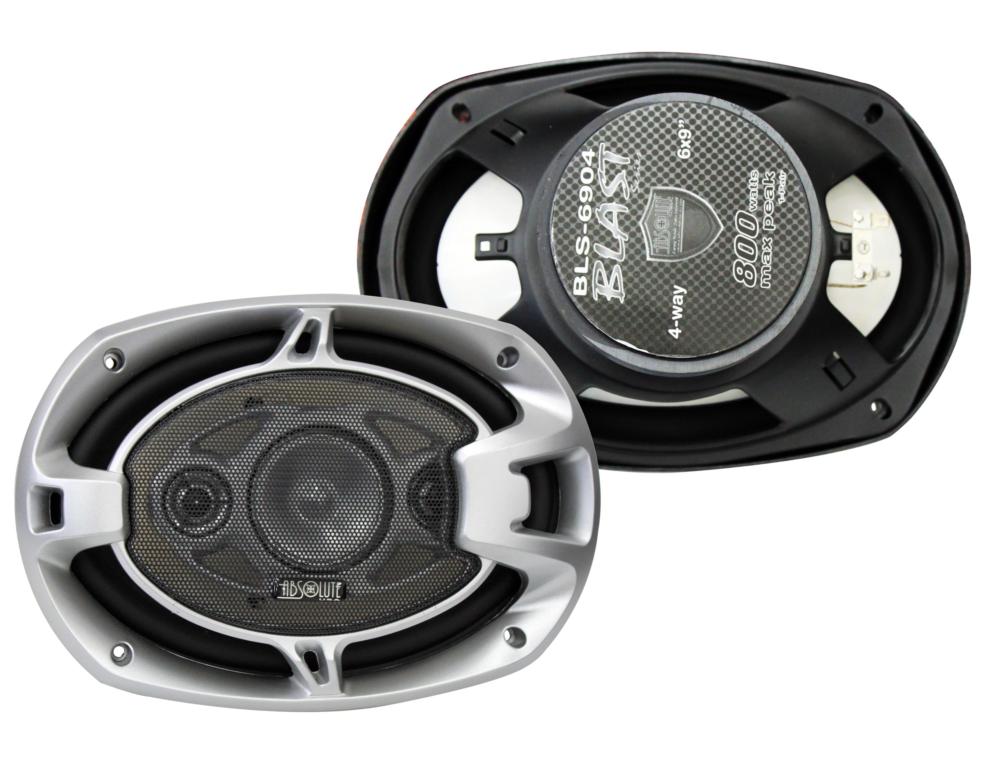 Absolute U.S.A BLS-6904 Car Speaker 6" X 9" 4-Way 800W High-Quality Car ...