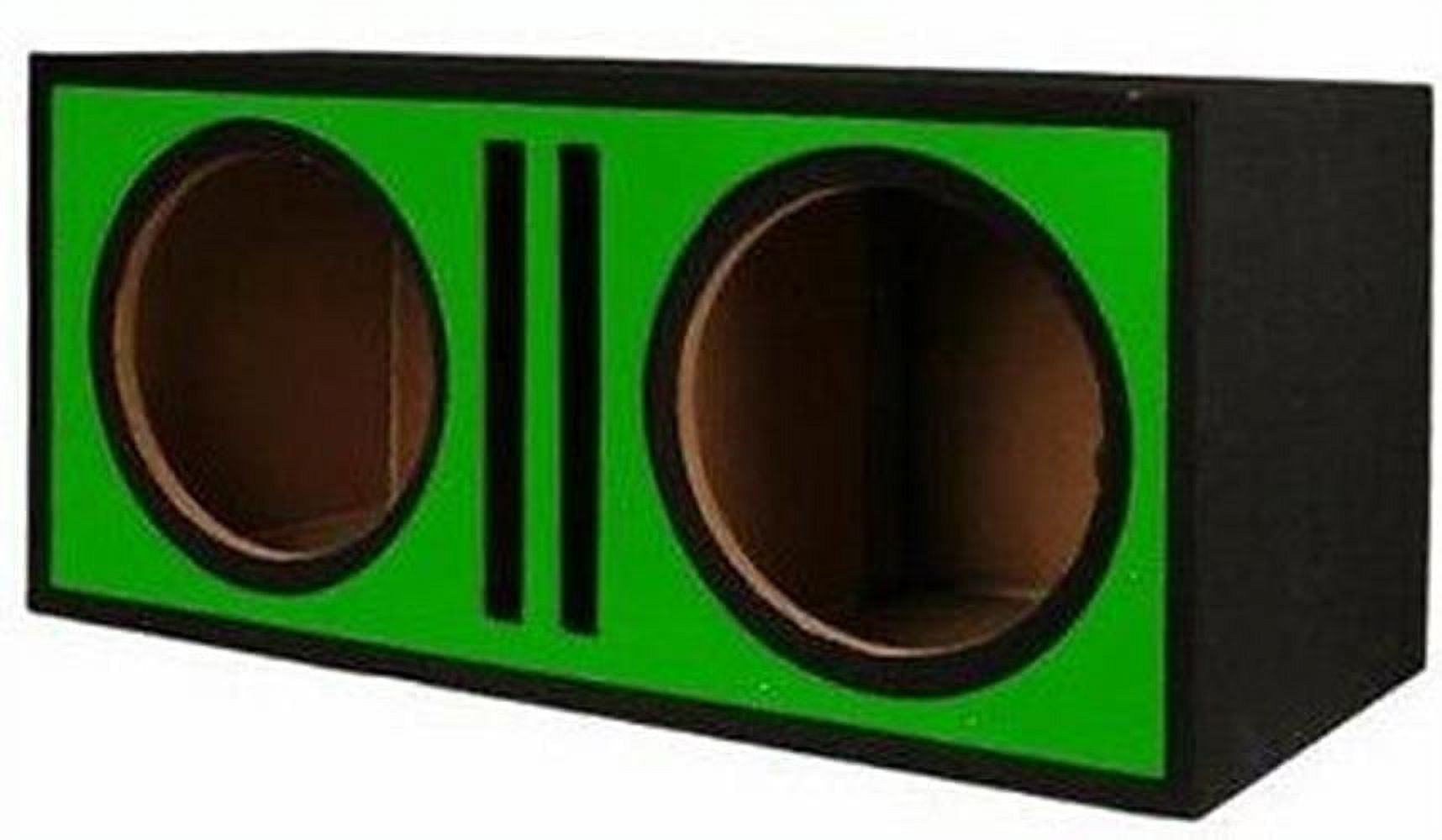 Absolute USA 10" Dual MDF Slot Ported Vented Subwoofer Enclosure Empty ...