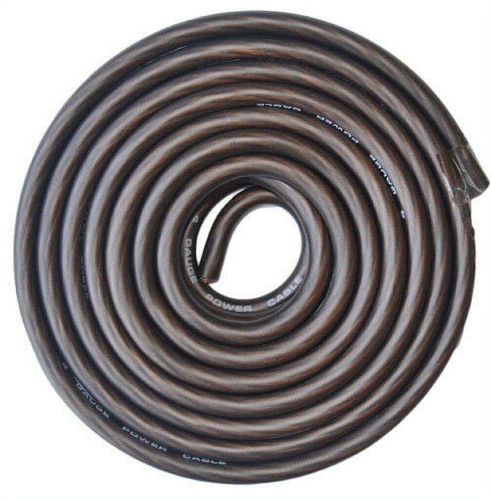 Absolute USA CW4-25BK 4 Gauge Black Amplifier Wire 25 Feet - Walmart.com