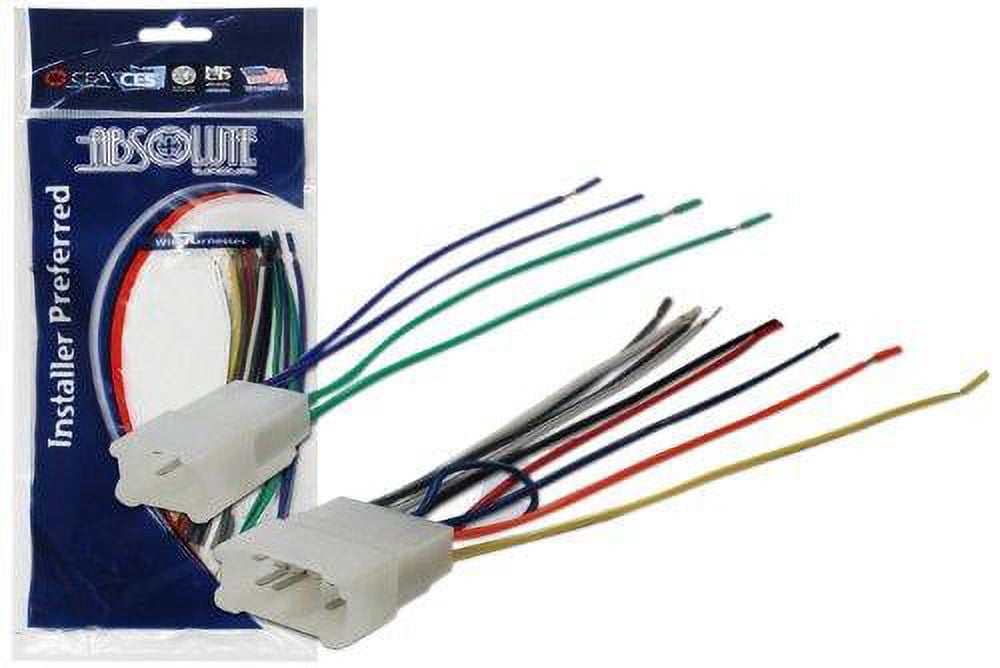 Absolute USA H950/1761 Radio Wiring Harness for Toyota 1987-2008 Power ...