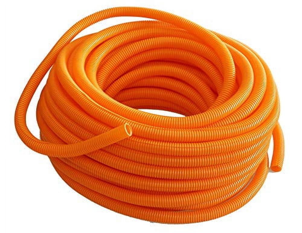 Absolute USA SLT12OR 1/2" x 100' Orange Split Loom Split Wire Loom ...
