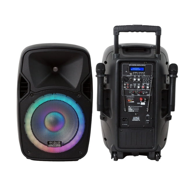 Absolute USA USPROBAT12 12" Portable Speaker 3000W PA System with ...