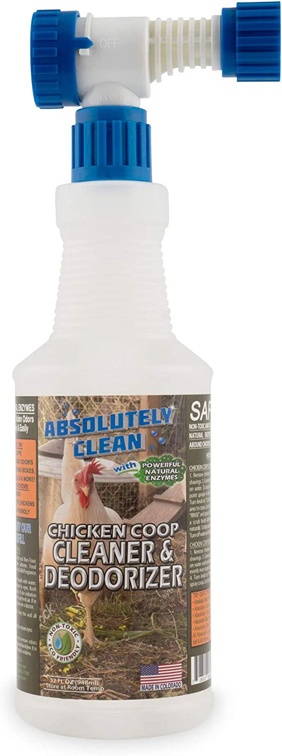 Absolutely Clean Chicken Coop Cleaner and Deodorizer, Veterinarian ...