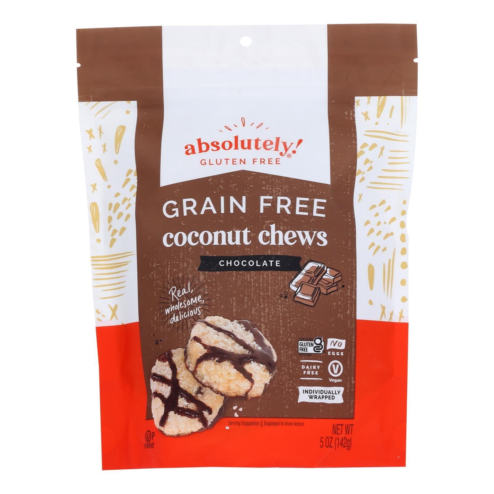 Absolutely Gluten Free Chews - Coconut - Cocoa Nibs - Gluten Free ...