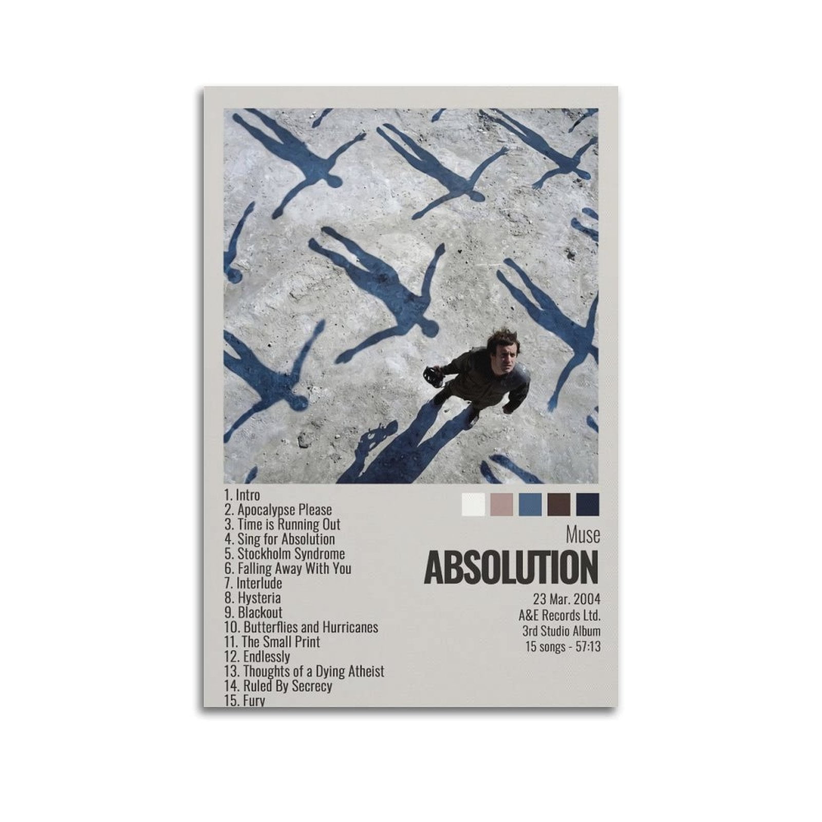Absolution by Muse Poster Wall Art Canvas Aesthetic Music And Movies ...