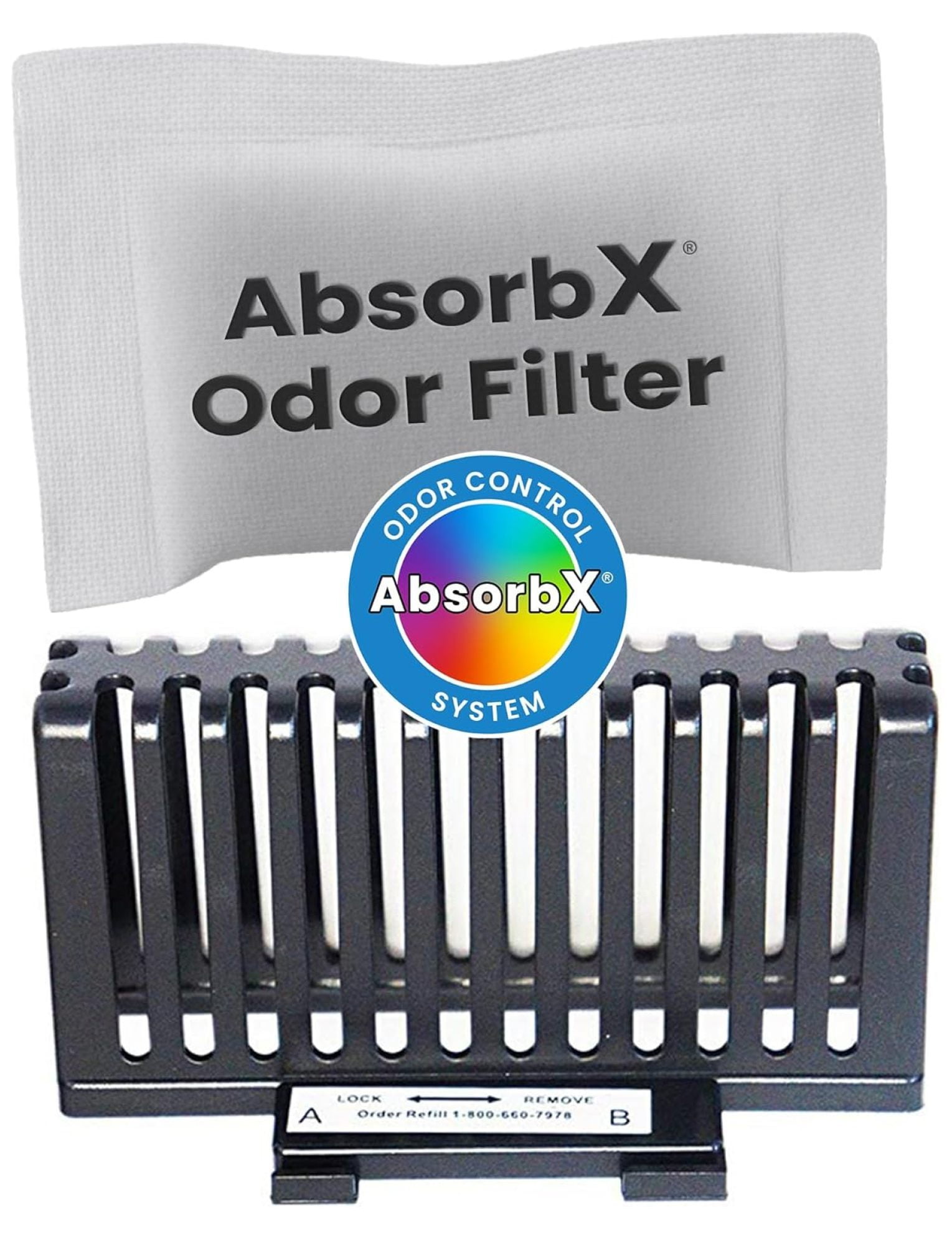 AbsorbX Odor Filter and Compartment Replacement; Compatible with ...