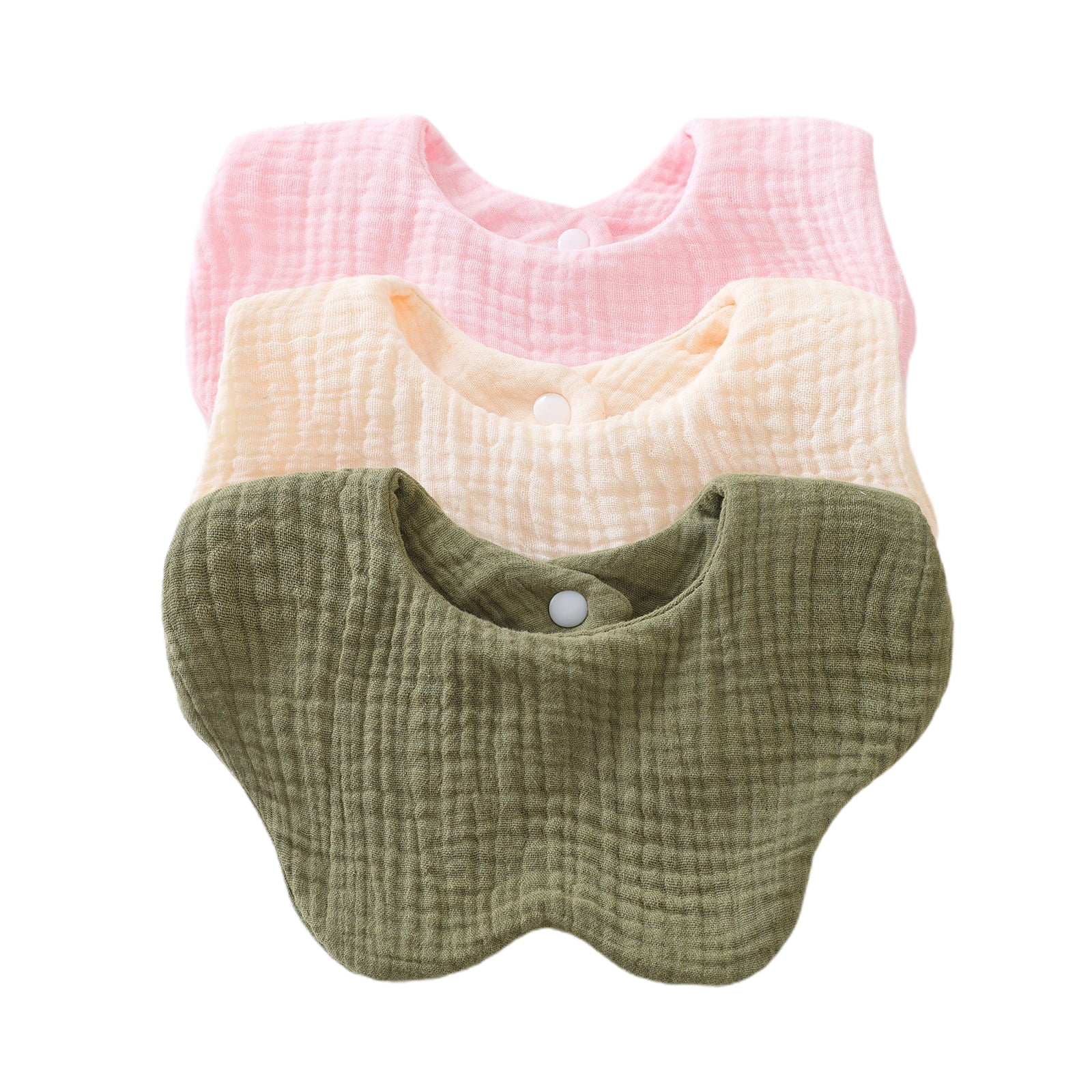 Absorbent Baby Bandana Bib, 3pcs Drooling Scarf Soft Teething Bib 6 ...