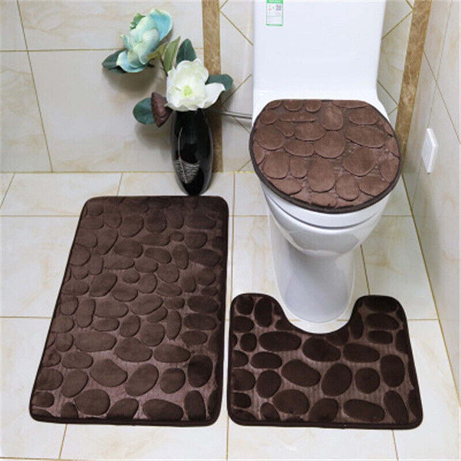 Absorbent Bath Mats Quick Dry Bathroon Rug Carpet for Bathroom Carpet ...