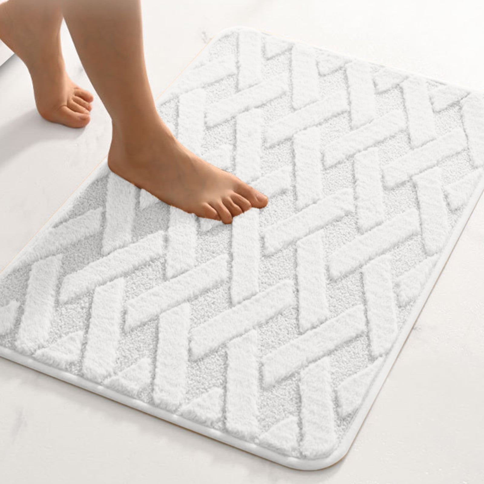 Absorbent Bath Rugs Quick Dry Bath Mat - Bathroom Water-Absorbing Door ...