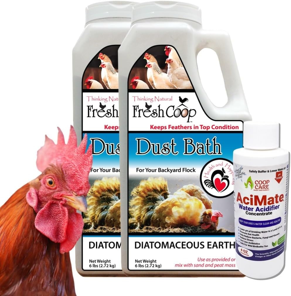 Absorbent Chicken Dust Bath for Backyard Chickens and Pets | 6 lb ...