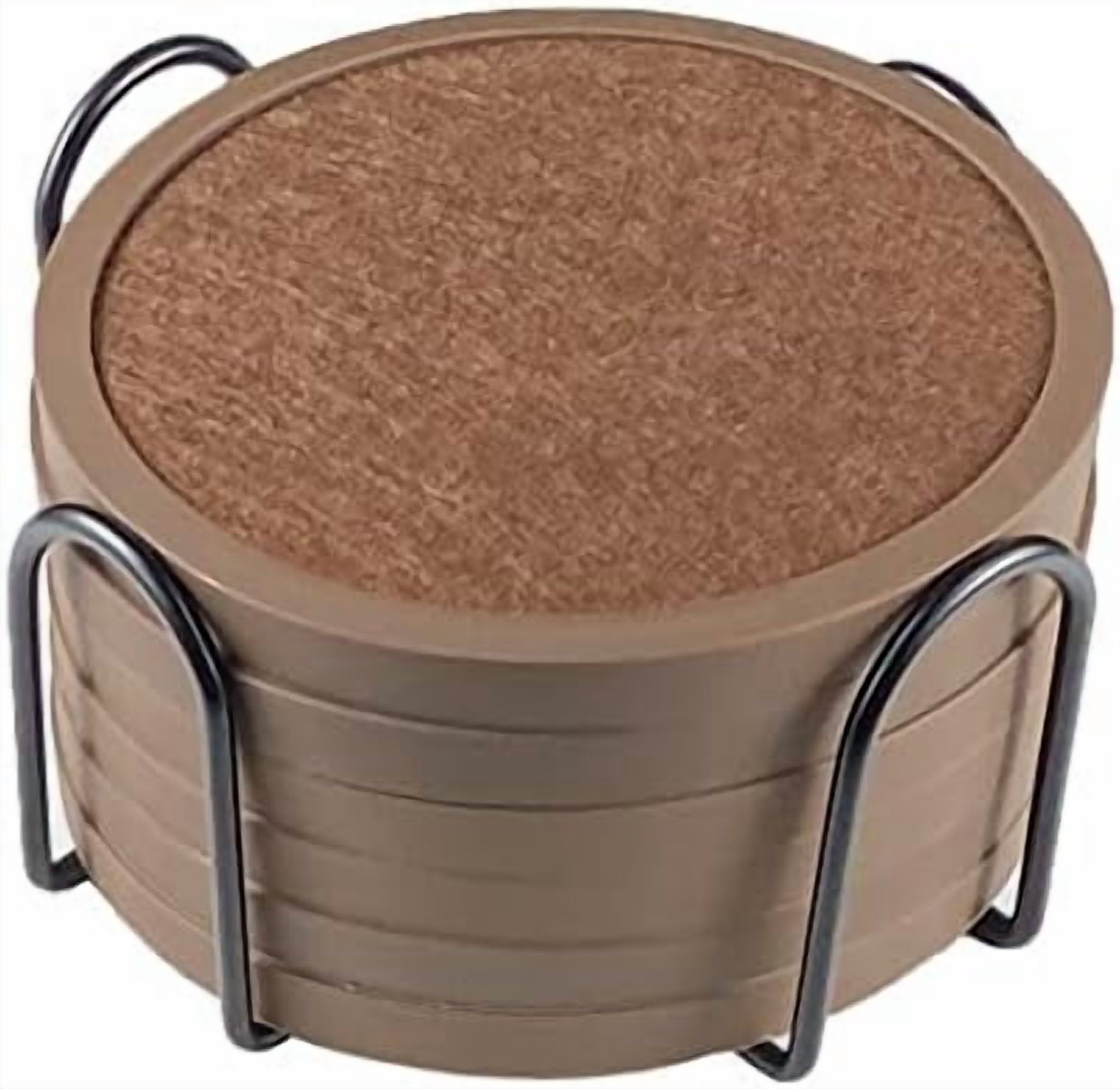 Absorbent Coasters for Drinks with Holder - 6packs, Silicone Coaster ...