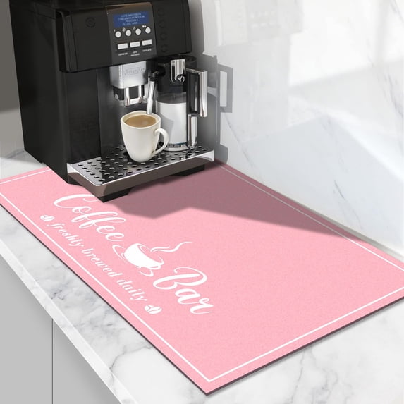 Absorbent Coffee Mat Fashion Dish Drying For Kitchen Counter Bar ...