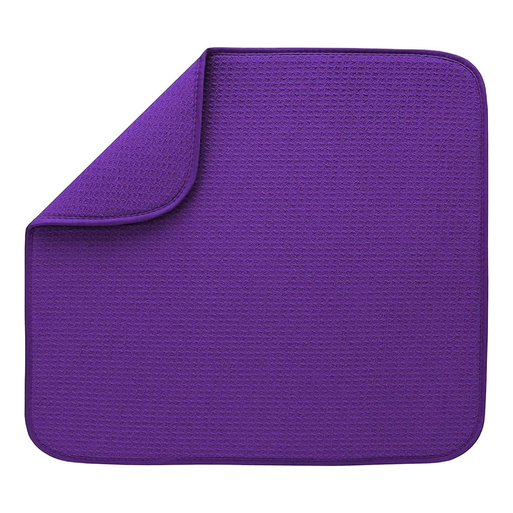 Absorbent Dish Drying Rack Pad Microfiber Dish Drying Mat Kitchen ...